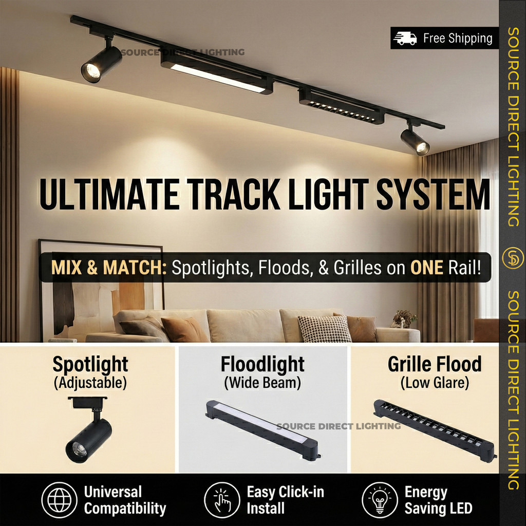 Linear Track Light , Lampu Track, Lights for house/ indoor, LED ...