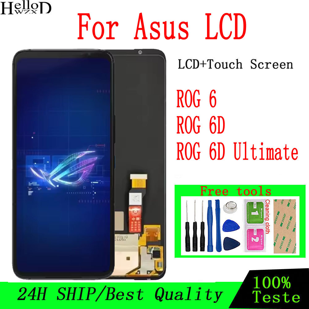 AMOLED For Asus ROG Phone 6 6D 6D Ultimate LCD Display Touch Screen ...