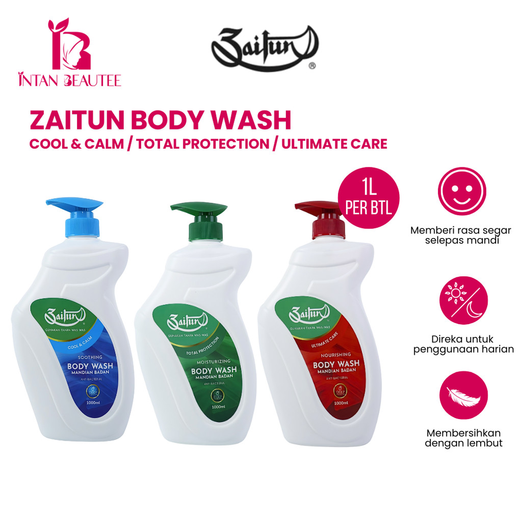 ZAITUN Mandian Badan Antibacterial (Cool & Calm / Total Protection ...