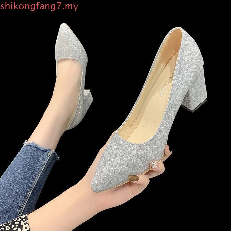 Ready Stock kasut pengantin perempuan nikah tumit tinggi wanita Size 35 ...