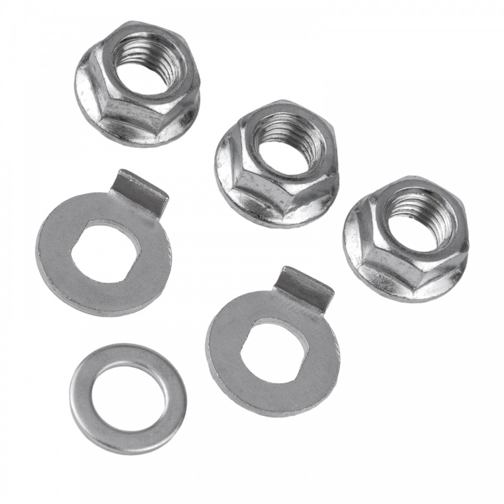 【GTTR】12mm Hub Motor Nuts and Safety Washer for Ebike Front or Rear ...