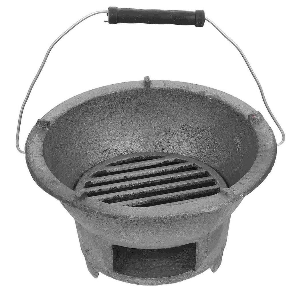 Dapur Panggangan Barbeku Jepun Hibachi Besi Api Arang Kecil Cast Bbq ...