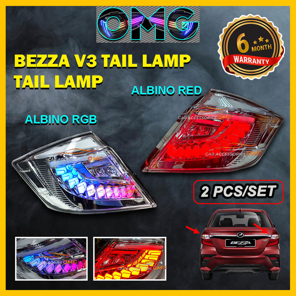 Perodua Bezza V3 2016 - Onwards Tail Lamp Dragon Scale Dynamic Tail ...