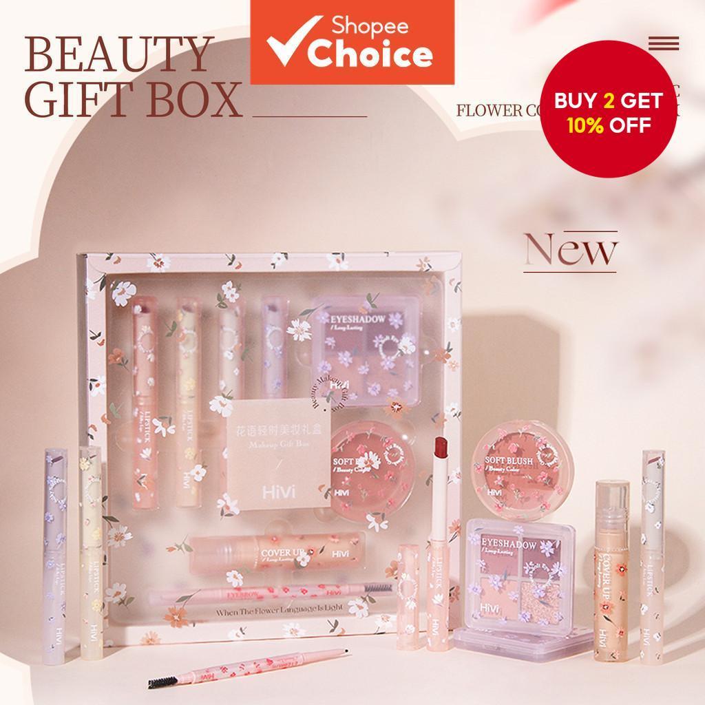 Beauty Set Box Holding Makeup Double Head Eyebrow pencil + Full Cover ...