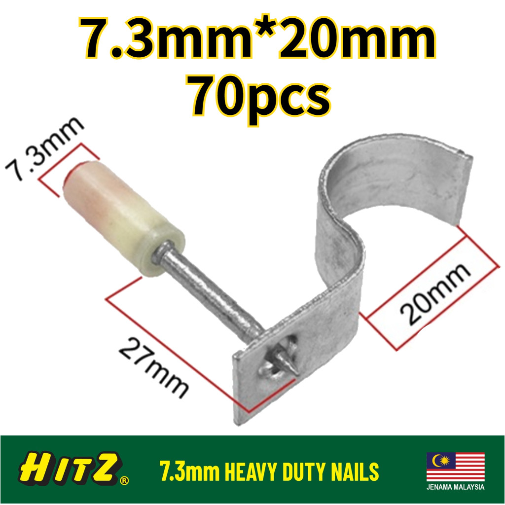 HITZ Nail Gun Heavy Duty Steel Nail Round Nails l Wall Anchor Wire Nail ...