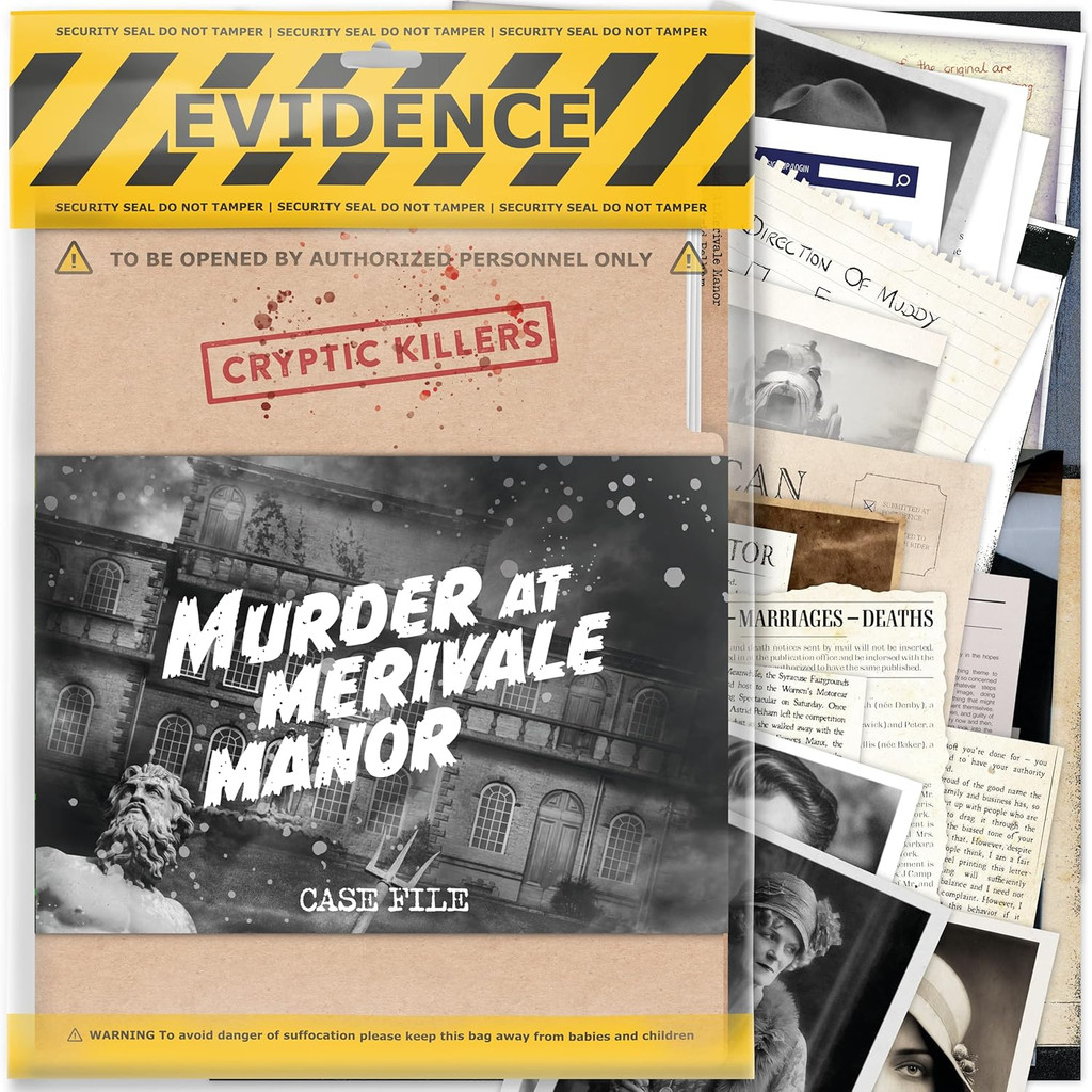 Unsolved murder mystery game - Cold Case Files Investigation - CRYPTIC KILLERS - Detective ...