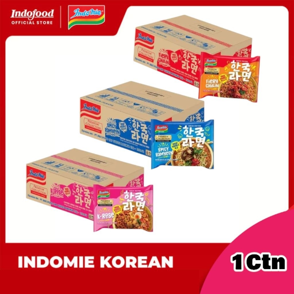 Indomie Mi instan Premium Collection Korean Ramyeon(Kemasan Karton ...