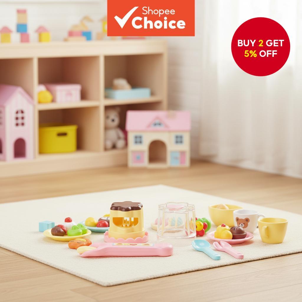 Girls' Strawberry Pudding Kitchen Playset Feeding Home Toy : Girls ...