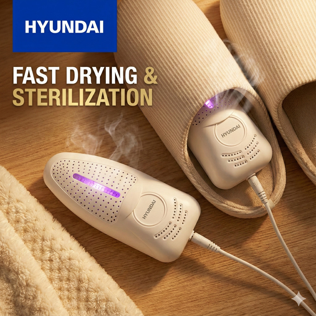 HYUNDAI Portable USB Shoe Dryer HDR-007 Intelligent Timer, Constant ...