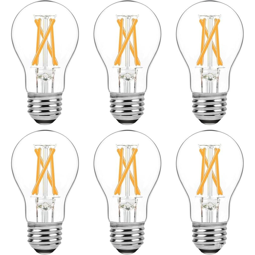 Dimmable E26 LED Edison Bulbs 60 Watt Equivalent, 6W A15 Vintage LED ...