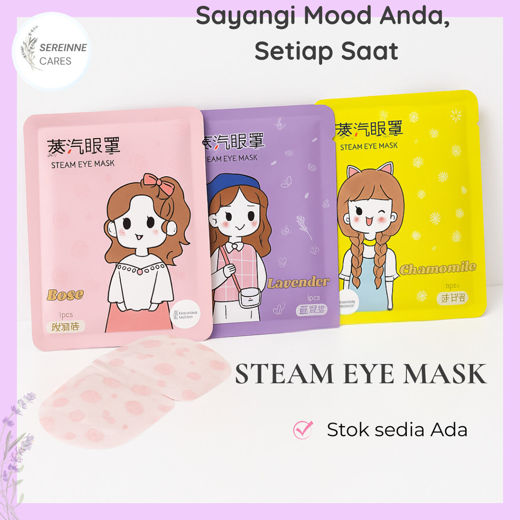 Steam Eye Mask | Self Heating Moist Heat Eye Patch | Masker Mata Panda ...