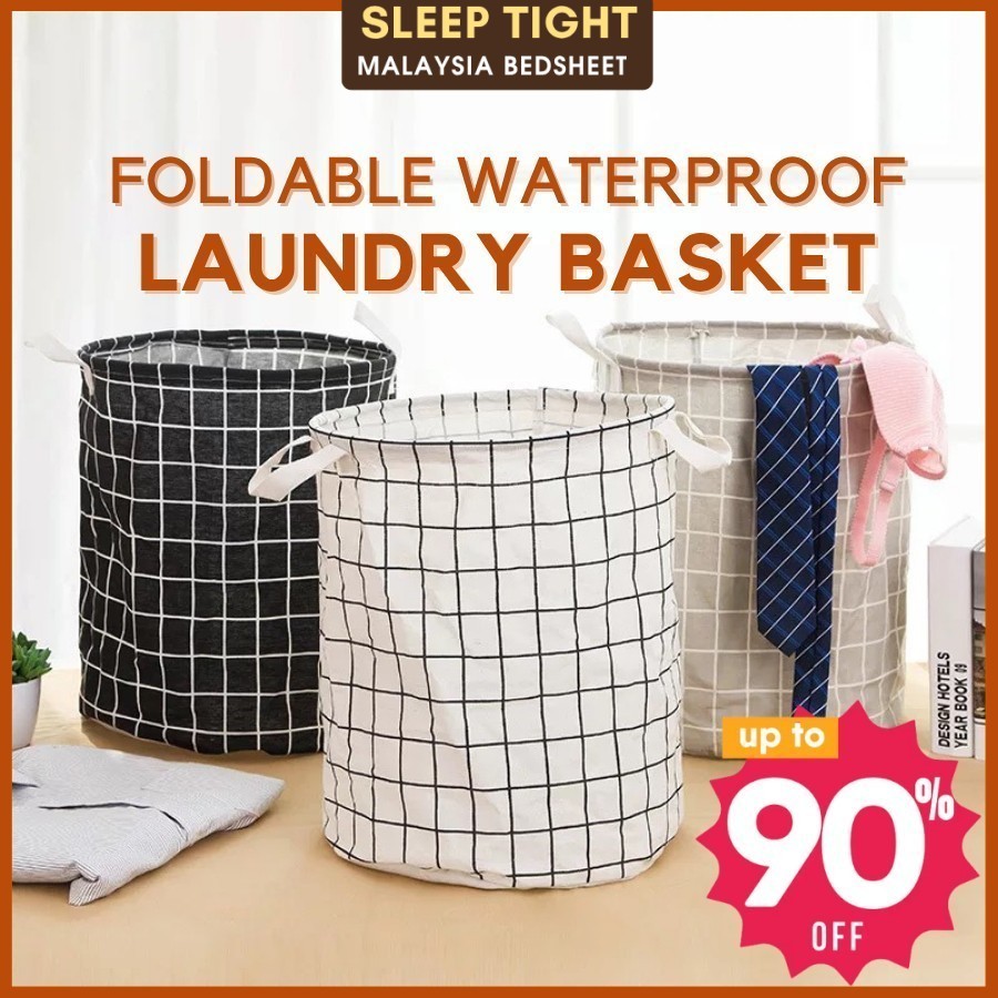 Bakul Dobi Kalis Air [Boleh Dilipat] Kotak Simpanan Laundry Basket ...