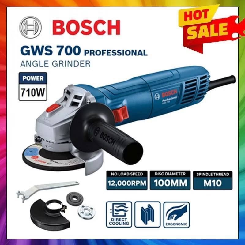 BOSCH Angle Grinder GWS700 4" Angle Grinder WITH SIRIM Pengisar sudut ...