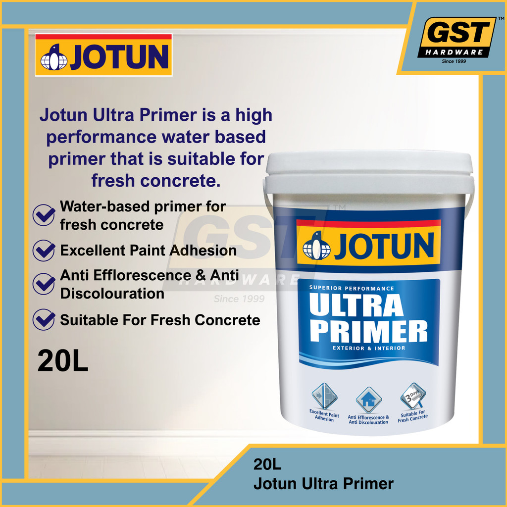 20L Jotun Paint Ultra Primer Wall Sealer / Undercoat Dinding Sesuai Cat ...