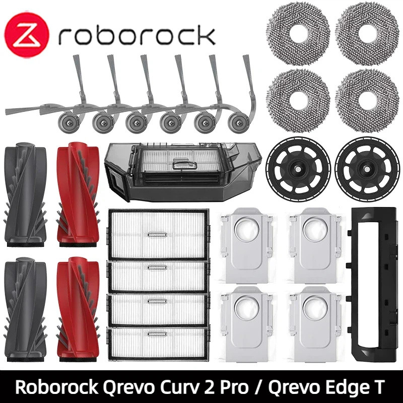 For Roborock Qrevo Curv 2 Pro / Edge 2 Pro / CurvX / EdgeT Robot Vacuum ...