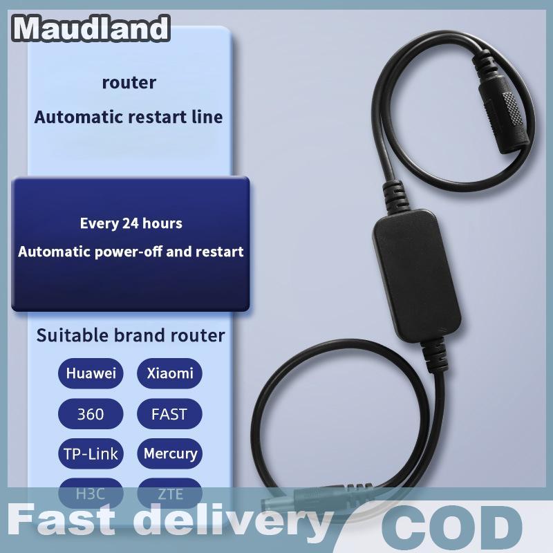 Maudland 24H Automatic Power Off Reset DC 5V-15V Rout-er Rebooter WiFi ...
