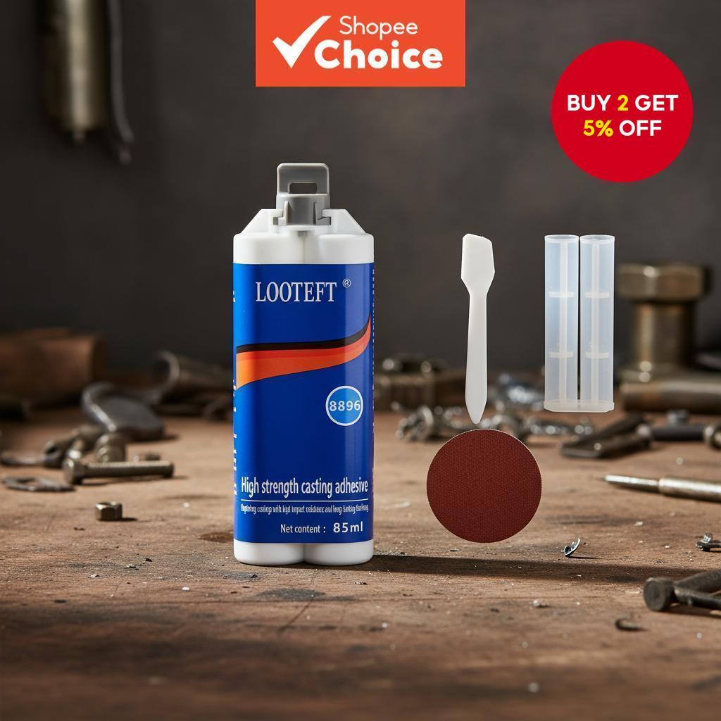 High-Temp Epoxy Adhesive 85ml - Waterproof Metal and Radiator Repair Pelekat Epoksi Suhu Tinggi ...