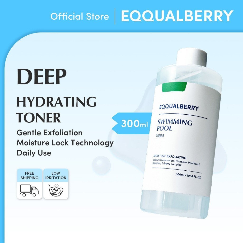 EQQUALBERRY Swimming Pool Daily Facial Toner (300ml) | Shopee Malaysia