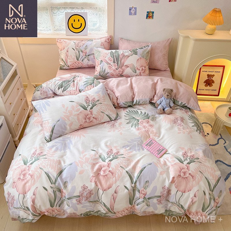 All Cotton American Flower Four-Piece Set (Queen Bed/King Bed, Bed ...
