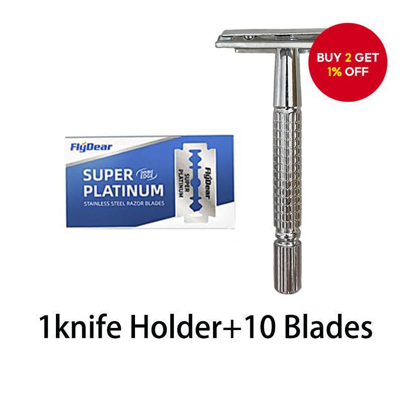 New Vintage Double-Edge Safety Razor for Men with Premium Blades and ...