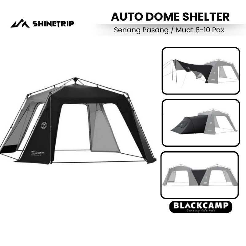 ShineTrip A502 Dome Auto Dome Tent Large Tactical Canopy Living Hall ...