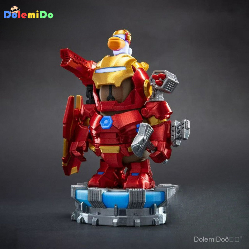 [Authentic] Patung Capybara Iron Man Magnetik Mainan Pelega Tekanan 3D ...