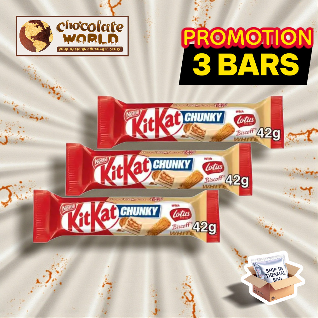 Kitkat Chunky Bicoff Lotus (41.5g X 3 Bars) | Shopee Malaysia