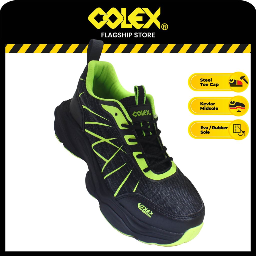 COLEX SGG-500 S1P Safety Shoes Man Boots Low Cut Anti Slip Steel Toe ...