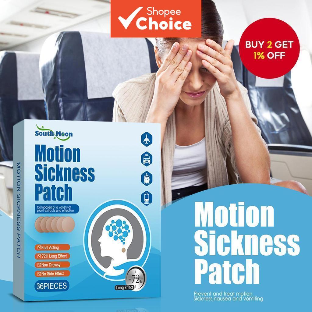 South Moon Motion Sickness Patch for Behind Ear Herbal for Travel ...