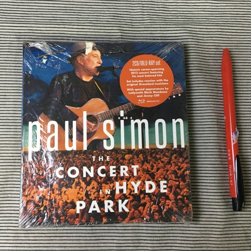 (brand new ) 盒损 Paul Simon The Concert In Hyde Park 2CD+ 蓝光 youzi ...