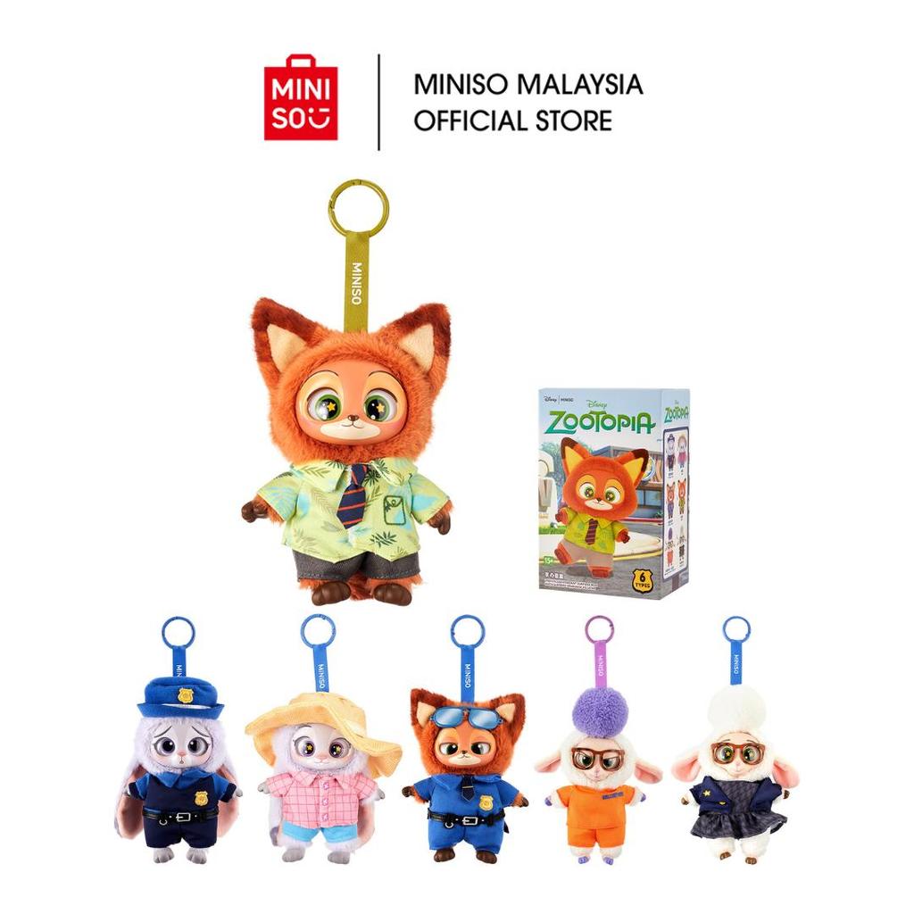 MINISO Disney Zootopia Koleksi Vinyl Plush Toy Collection (Random ...