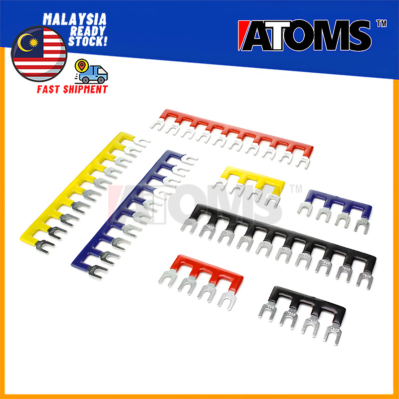 ATOMS TB-YF Insulated Y Jumper Link for TB Series Terminal Block 15A ...