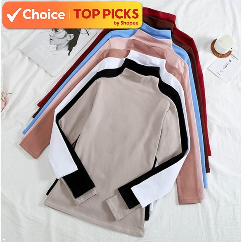 Mid-High Collar Inner Wear Muslimah Inner Wear Baju Inner Kolar Separuh ...