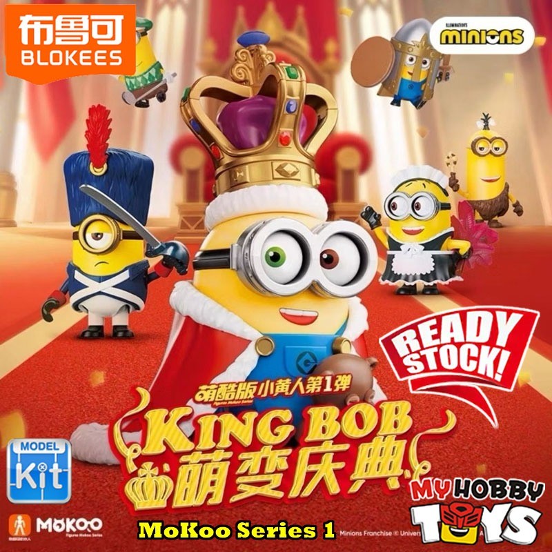 Blokees Minions MoKoo Version Series--01 N-Disguise Bob Dave Kevin Phil ...