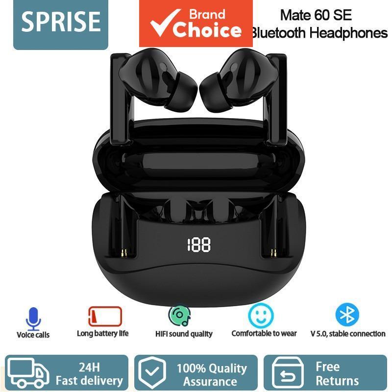 SPRISE Mate60SE Earphones Wireless Bluetooth Headphones with LED ...