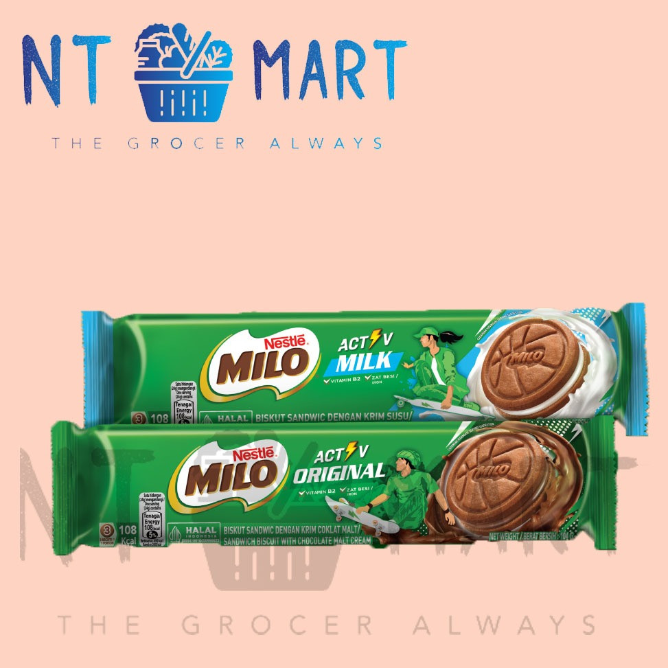 NESTLE MILO Original / Milk Biscuit (104g) | Shopee Malaysia