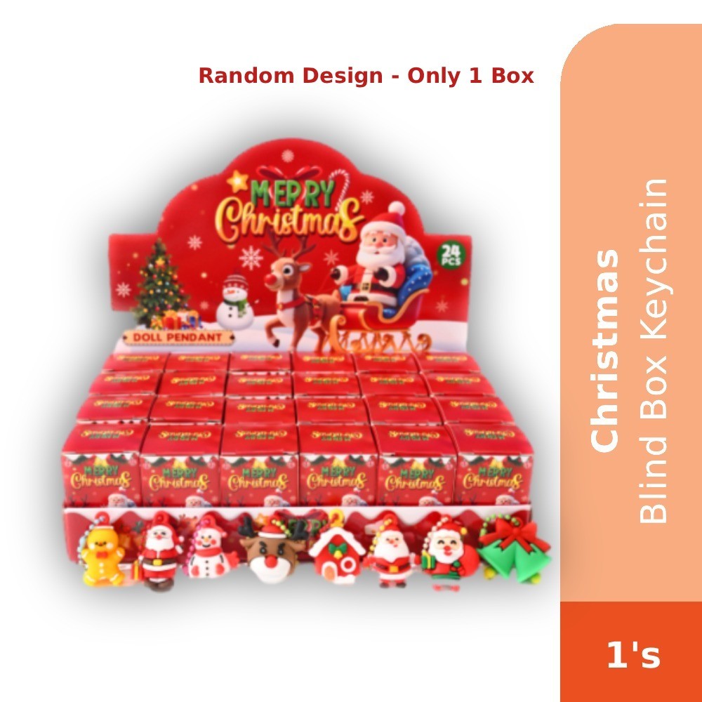 Christmas Blind Box Keychain, Small Gift, Kotak Misteri, 盲盒, 小挂件 - 1 ...