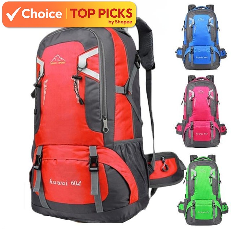 40L/60L Waterproof Backpack | Outdoor Travel Camping Hiking | Shopee ...