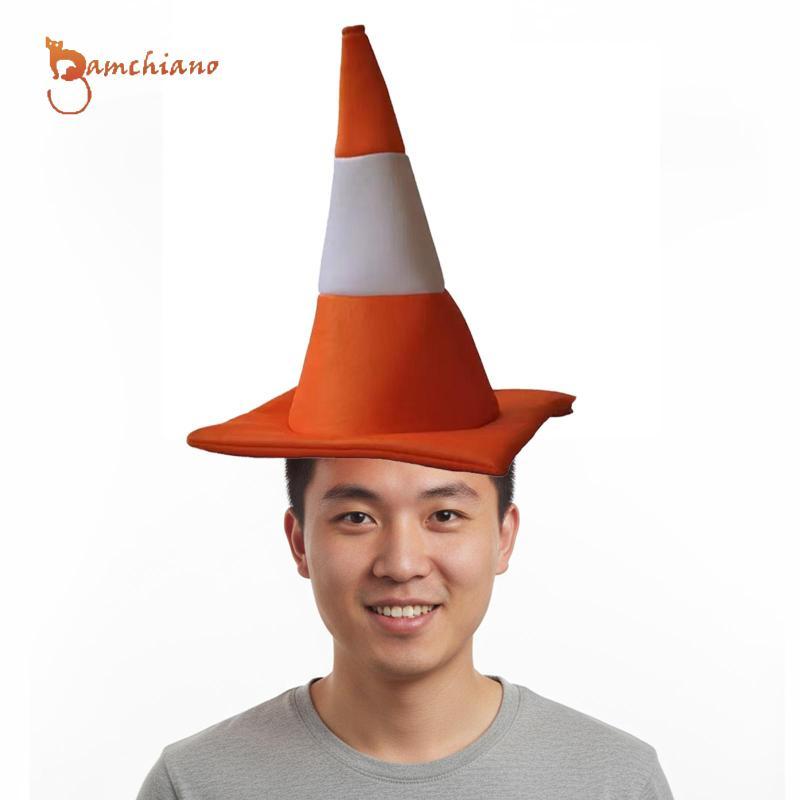 [Gamchiano] Traffic Cone Shaped Construction Hat for Themed Parties ...
