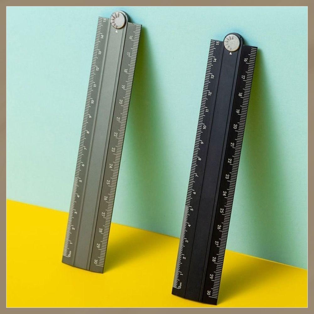 MXFASHION Folding Ruler, Simple Style Aluminum Alloy Metal Stationery ...