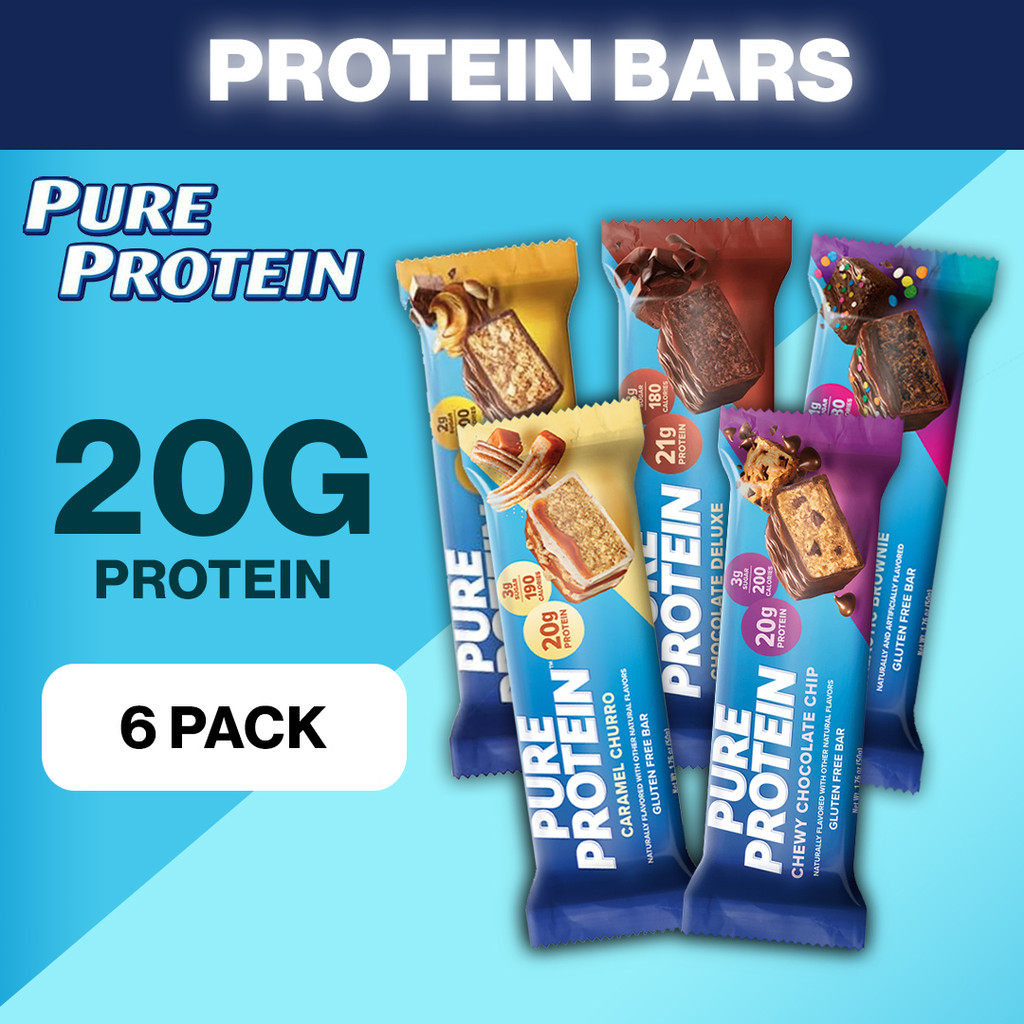 Pure Protein Bars High Protein Build Muscle Post Workout 6 Pack ...