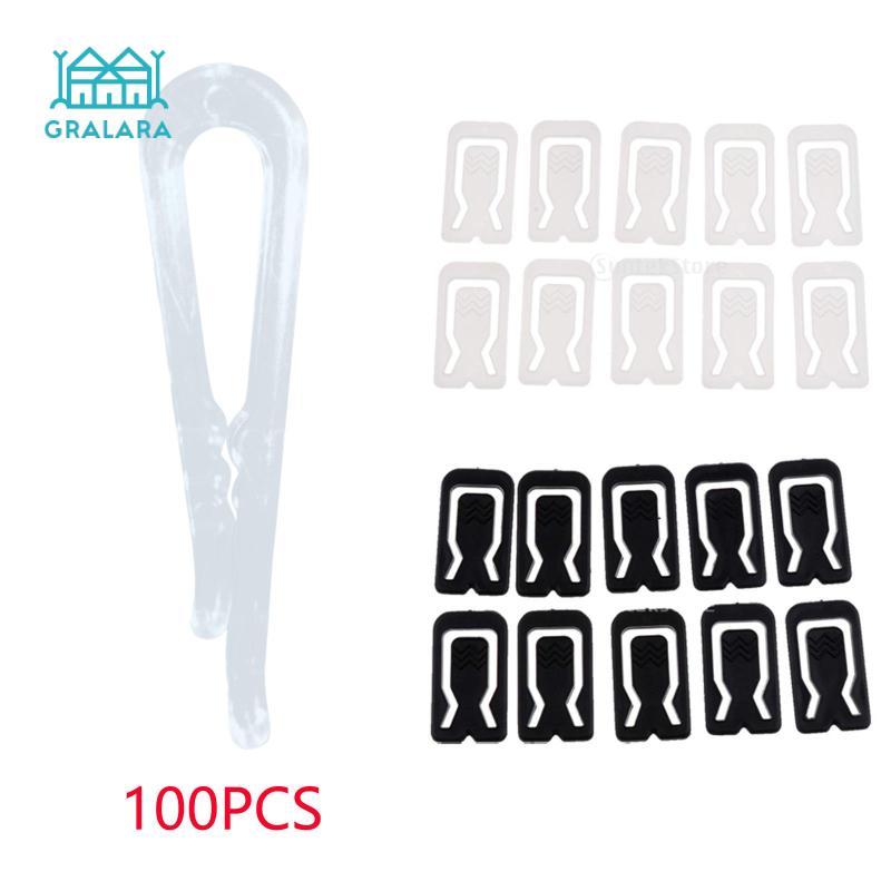 [Gralara] Pack of 100 plastic clips pegs for dress shirt clothes tie ...