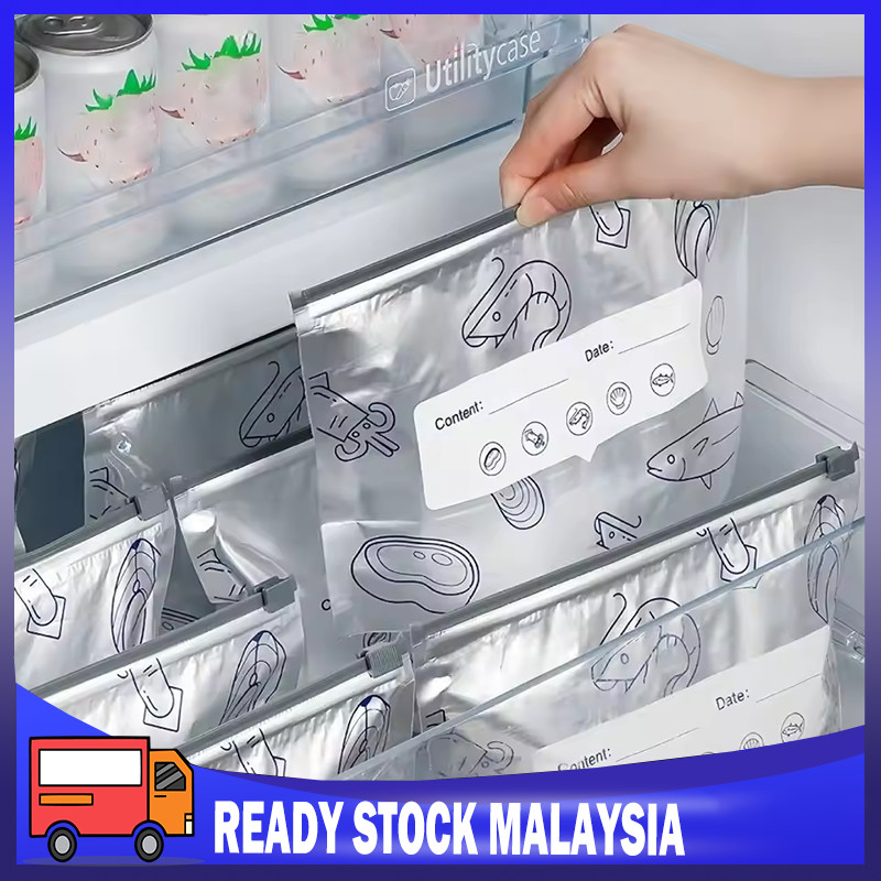 Aluminum foil fresh-keeping bag sealed antibacterial refrigerator food ...
