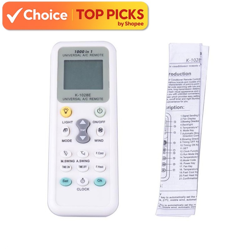 Universal Aircond Remote Control All Brand/Model Supported AC Remote ...