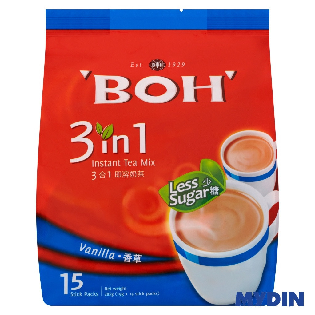 BOH 3 in 1 Instant Tea Mix Vanilla (15's x 19g) | Shopee Malaysia