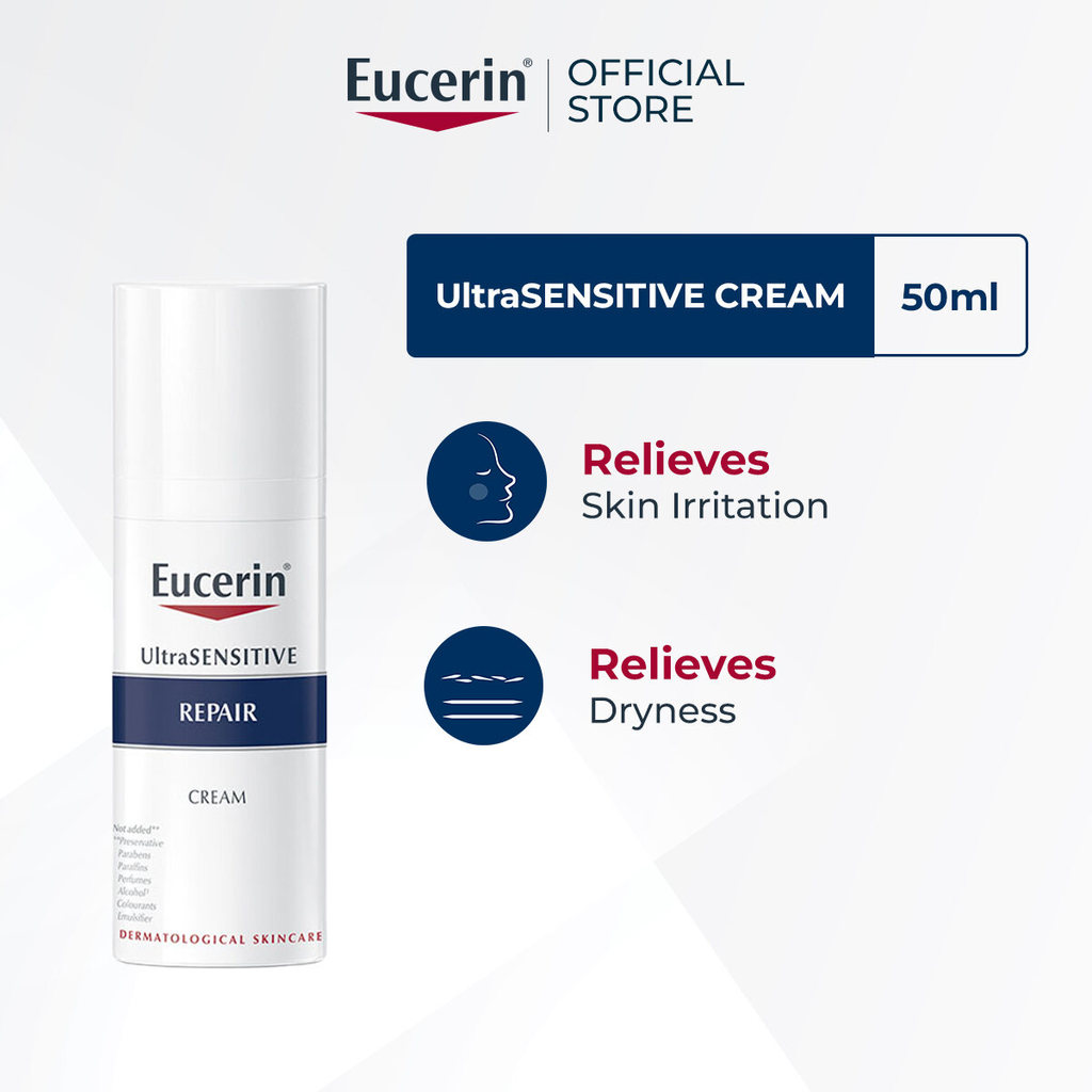 Eucerin UltraSENSITIVE Repair Cream 50 ml | Moisturizer | Sensitive ...