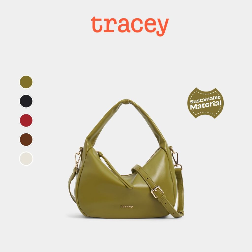 Tracey Slouchy Hobo Small Tote Bag Vegan Leather Beg Bahu Wanita ...