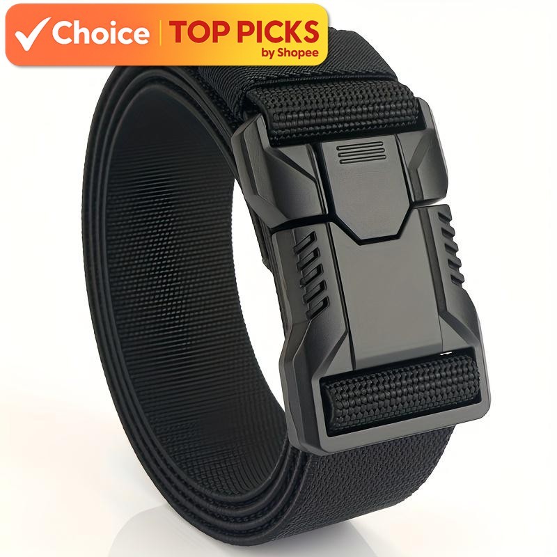 Quick Release Tactical Belt for Men Sports Adjustable Breathable Waist ...