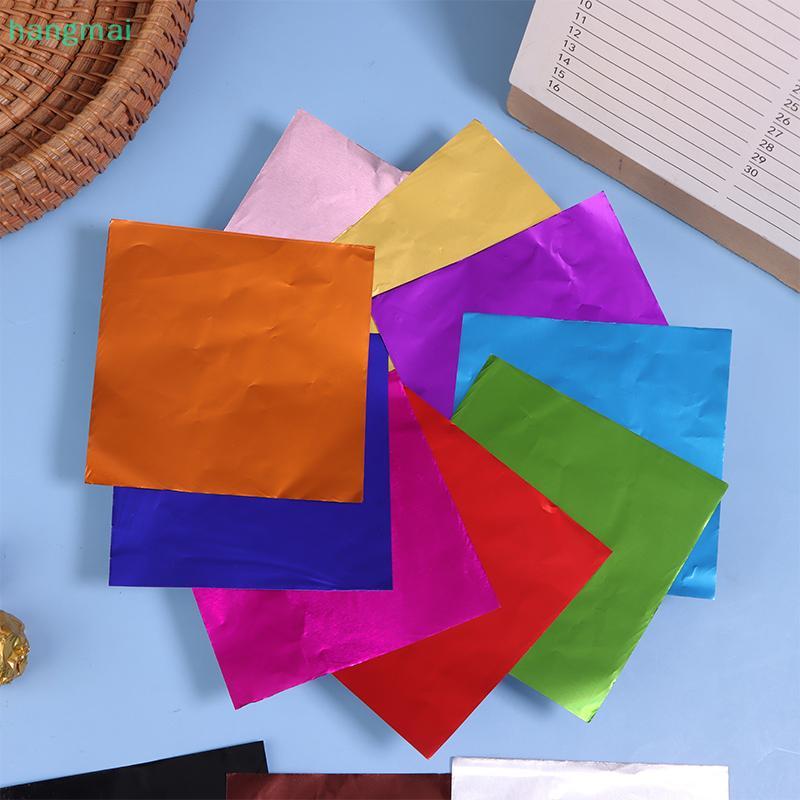 {hangmai} 100Pcs 8x8CM Multi-color Aluminum Foil Candy Chocolate ...