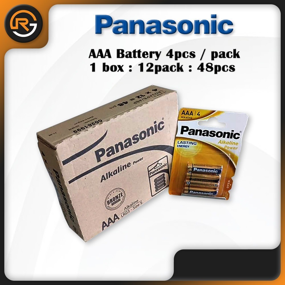 Panasonic AAA Battery Alkaline Battery 1.5V Extra Heavy Duty Battery ...